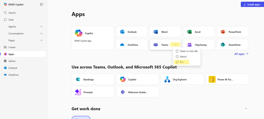 How to Pin Outlook, Teams, and More in the New Microsoft 365 Copilot ...