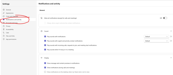 How do I turn off Teams notifications in Outlook?